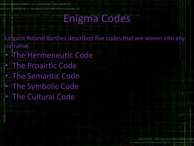 Enigma codes | PPT
