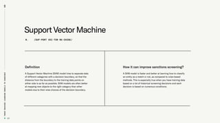 Machine learning for sanctions screening | PDF