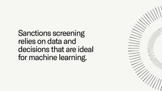 Machine learning for sanctions screening | PDF