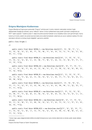Enigma otomataprojesiveyazilimgerceklemesi | PDF