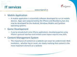 Enigma telecom private limited | PPSX | Computer Software and ...