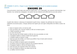 Enigme 29 | PPT