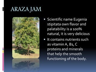 PRESENTACIÓN EN INGLES DE MERMELADA DE ARAZA | PPT