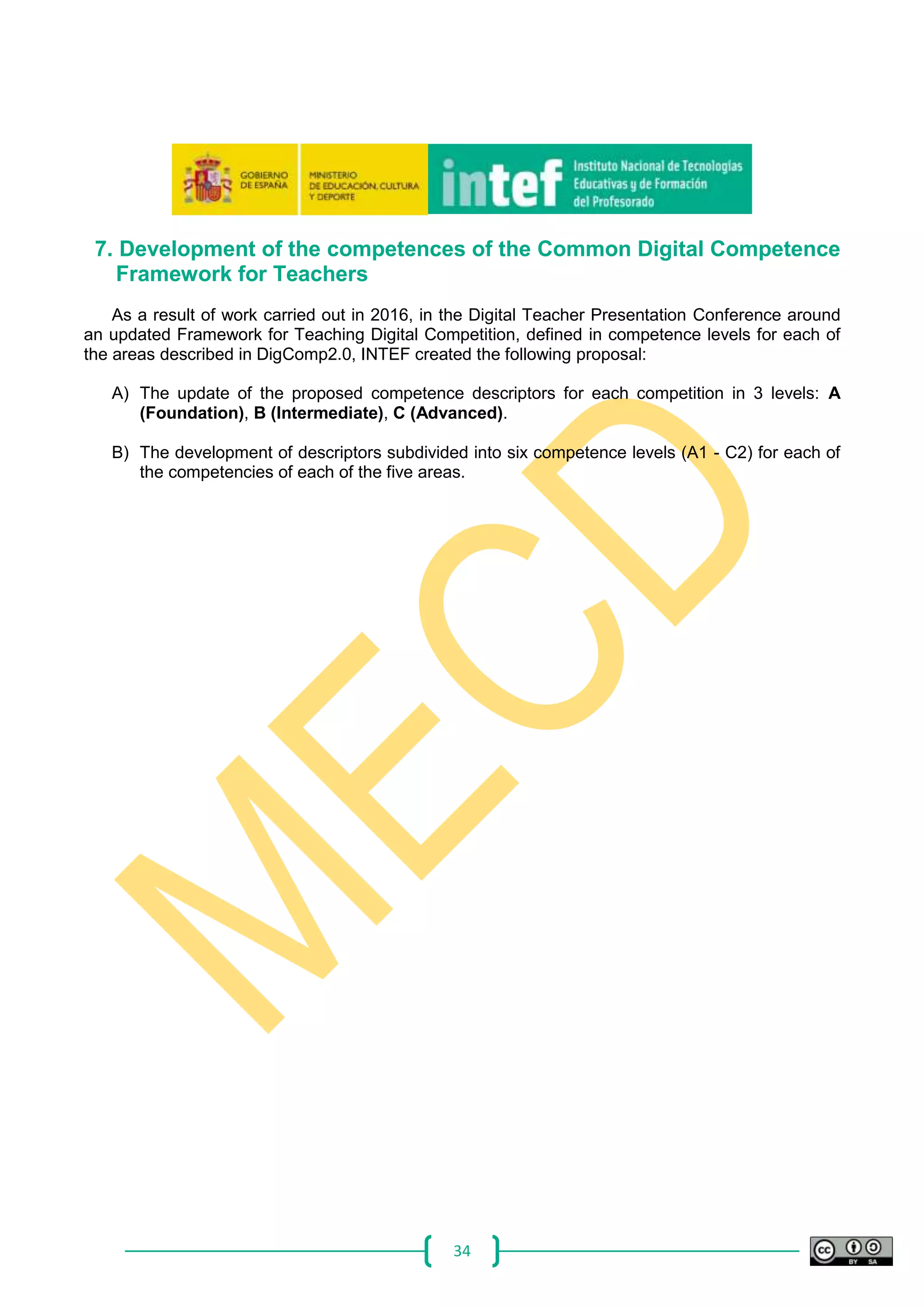 Common Digital Competence Framework for Teachers | PDF