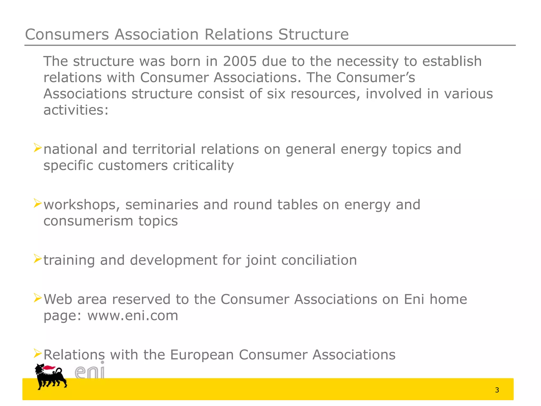 Eni presentation conciliation process | PPT