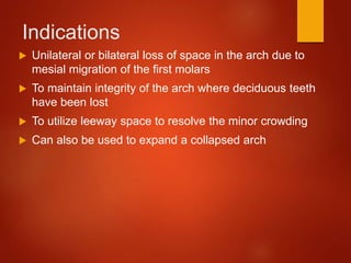 Space regaining procedure in pediatric dentistry | PPTX