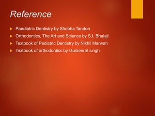 Space regaining procedure in pediatric dentistry | PPTX