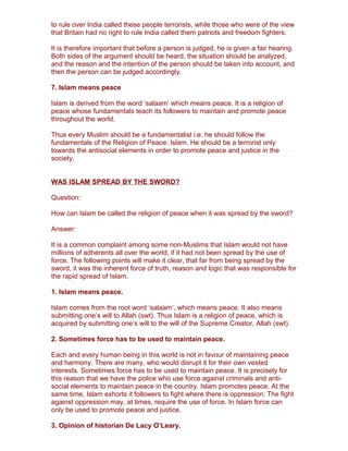 En islam and terrorism | DOC