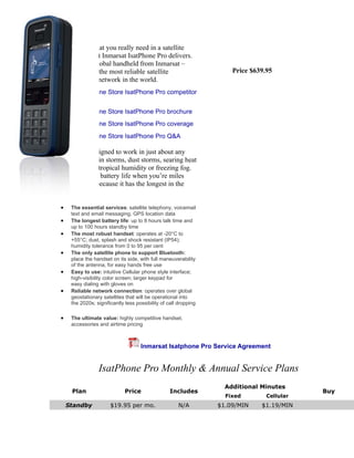 En It Comes To What You Really Need In A Satellite Phone | PDF