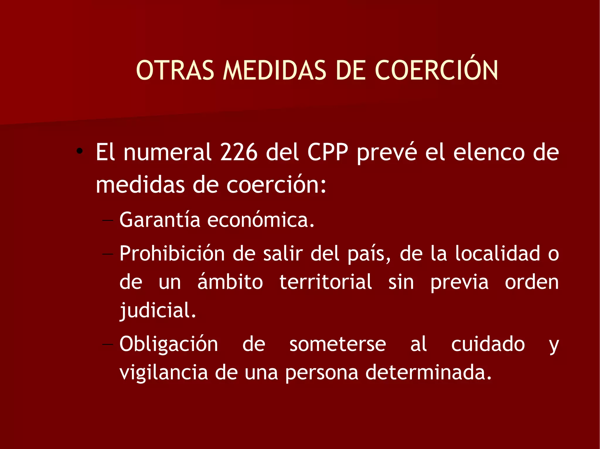 ENJ-300 Medidas de Coerción III | PPT