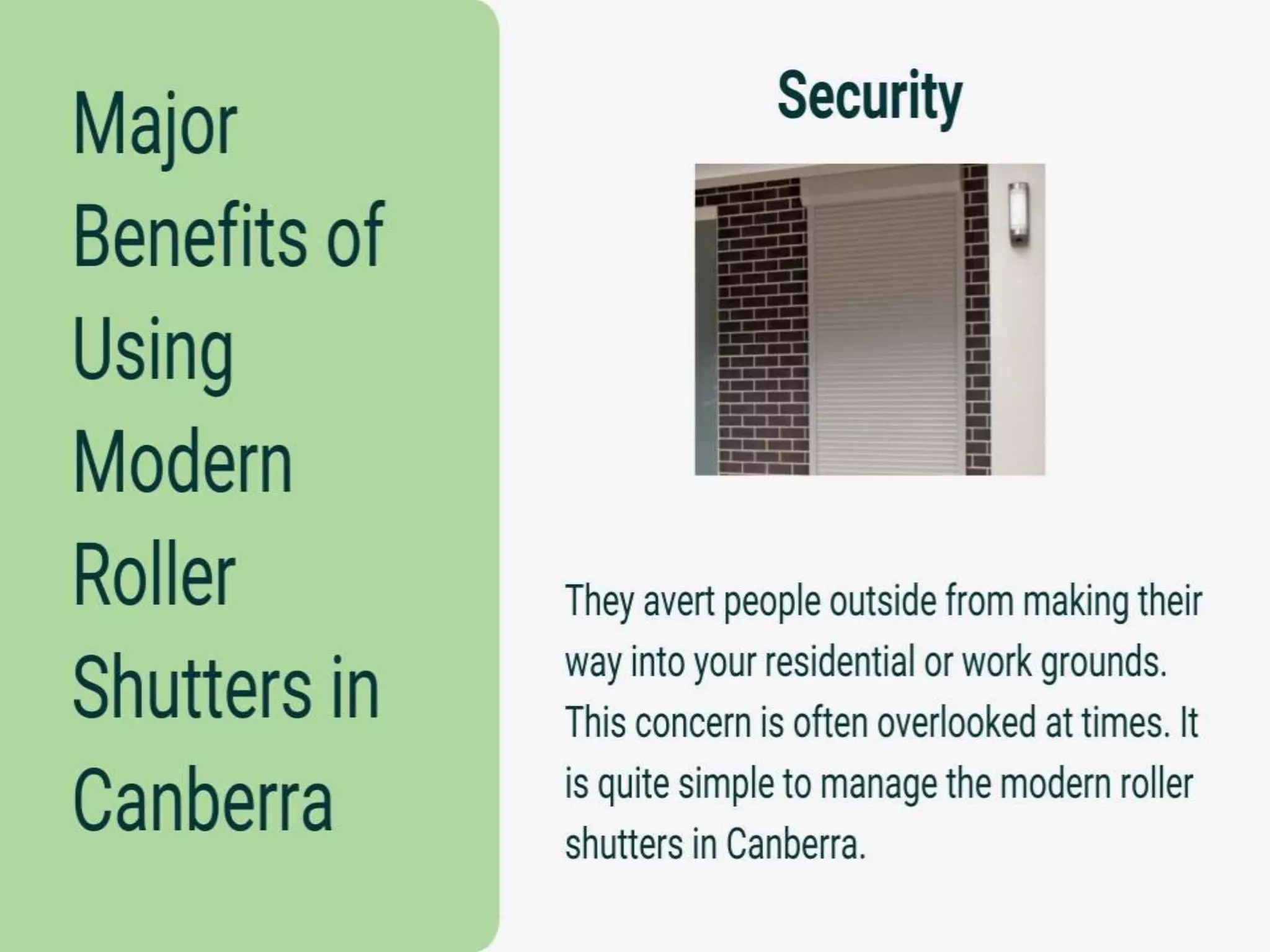 Enjoy a safe life with the protection provided by roller shutters | PPT