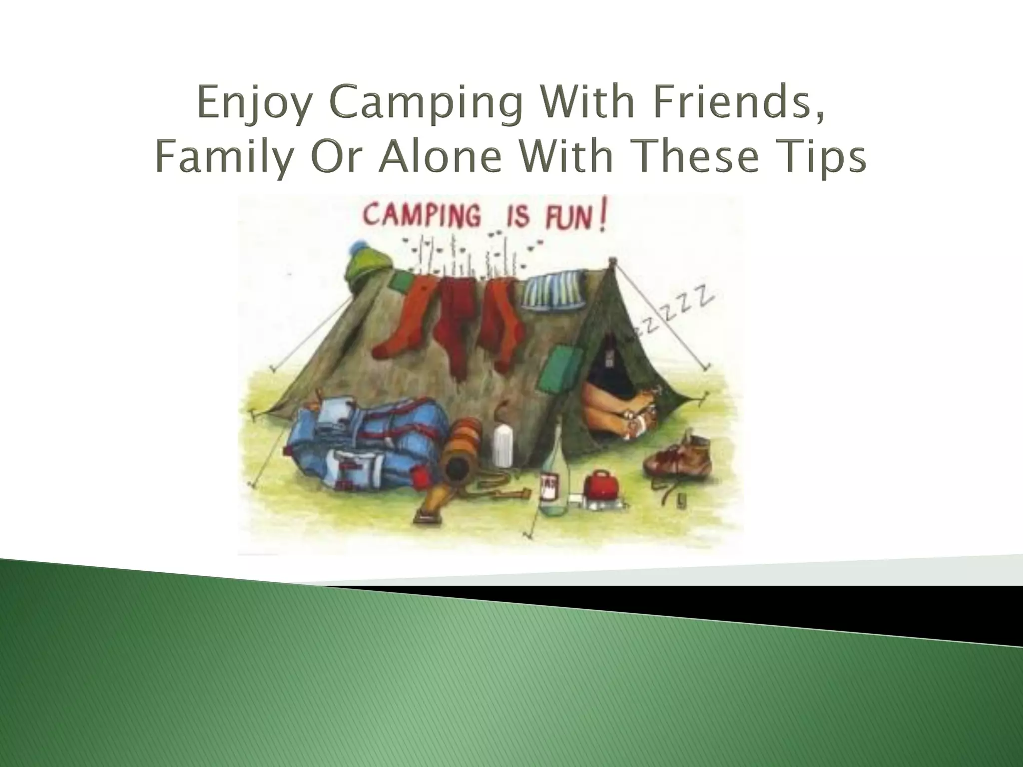 Enjoy camping with friends | PDF