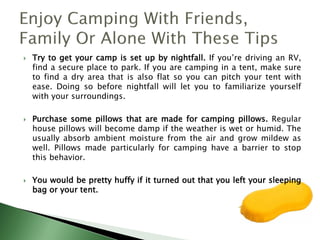 Enjoy camping with friends | PDF