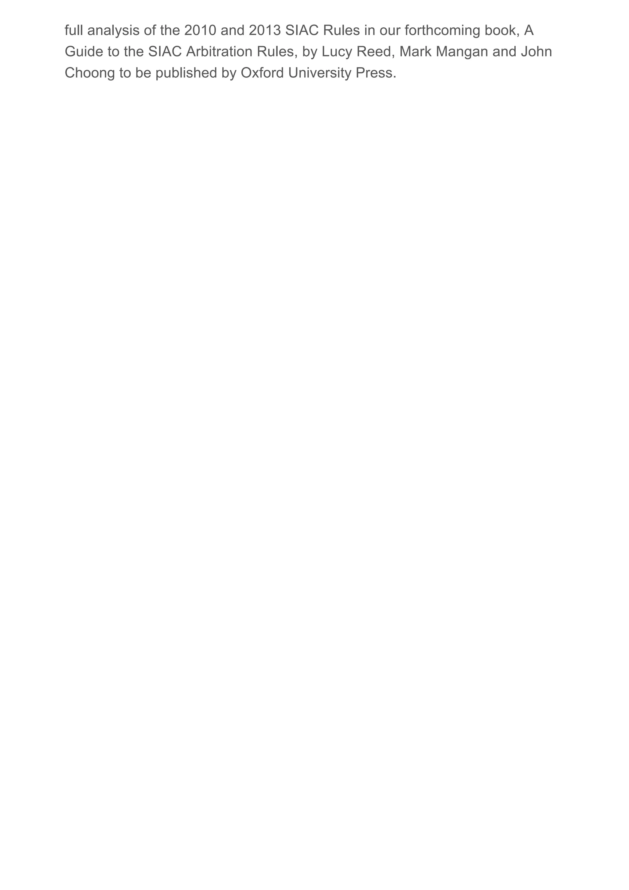 SIAC releases new arbitration rules | PDF