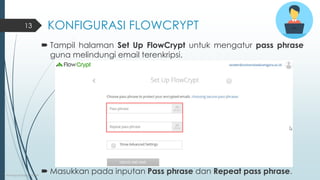 Enkripsi Email Dengan FlowCrypt | PPT