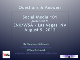 Social Media 101 | PPT