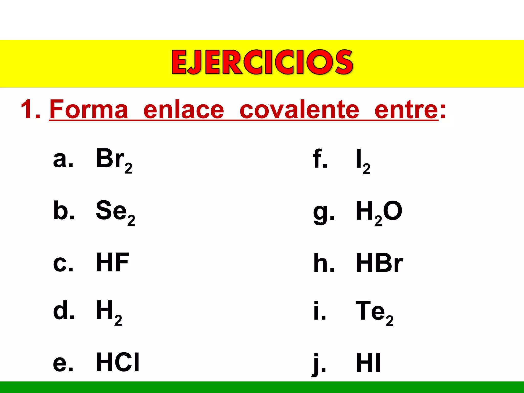 Enlace covalente 4sec | PDF