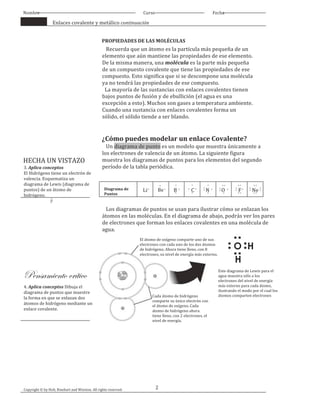 Enlaces covalente y metálico | PDF