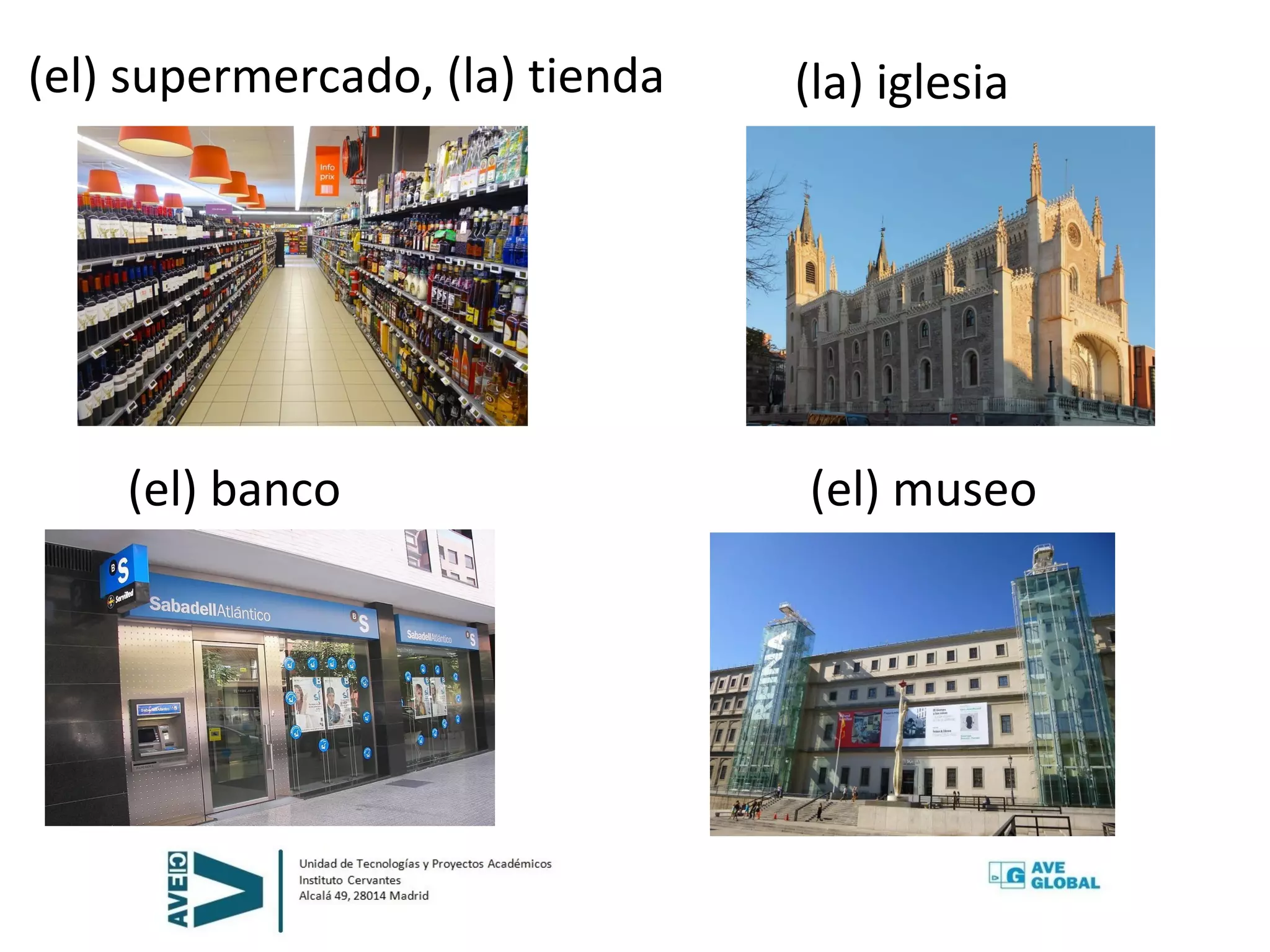 Vocabulario A2/B1. En la ciudad | PPT