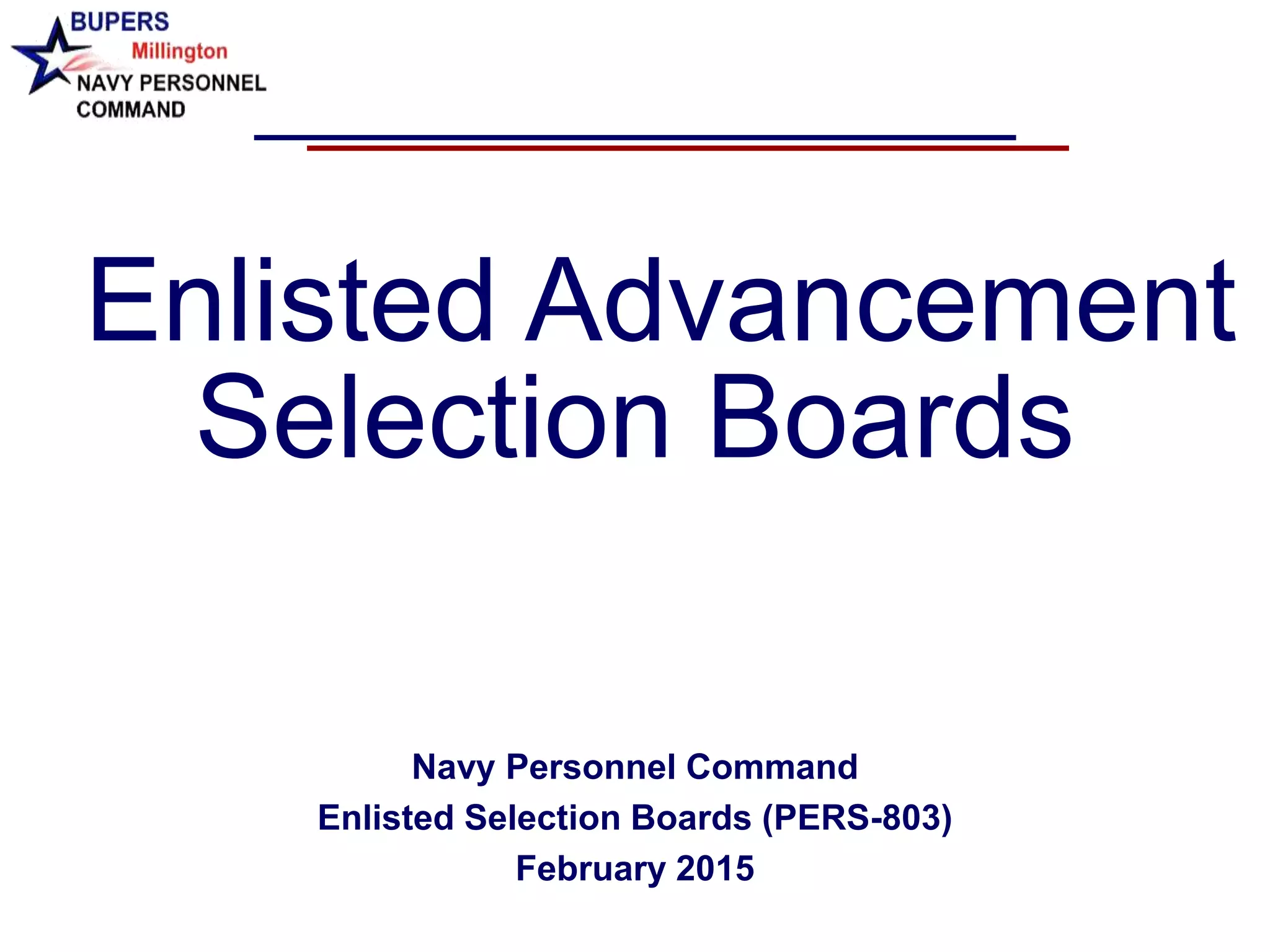 Selection Board Brief FY15-16 | PPTX
