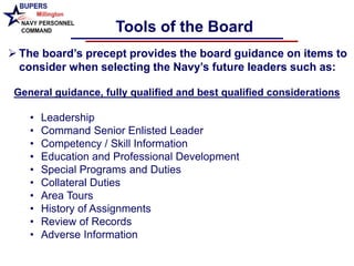 Selection Board Brief FY15-16 | PPTX