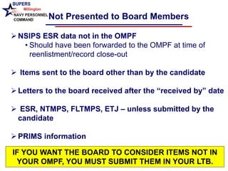 Selection Board Brief FY15-16 | PPTX