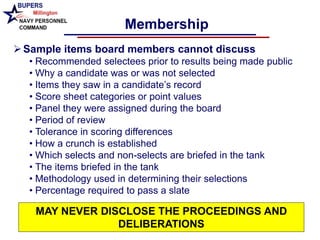 Selection Board Brief FY15-16 | PPTX