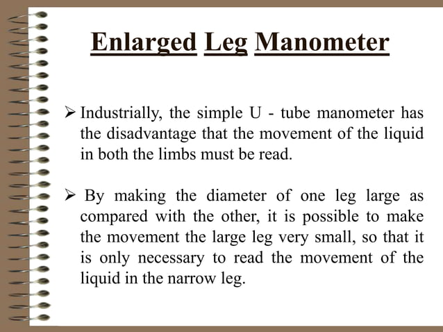 Enlarged leg manometer | PPTX | Physics | Science