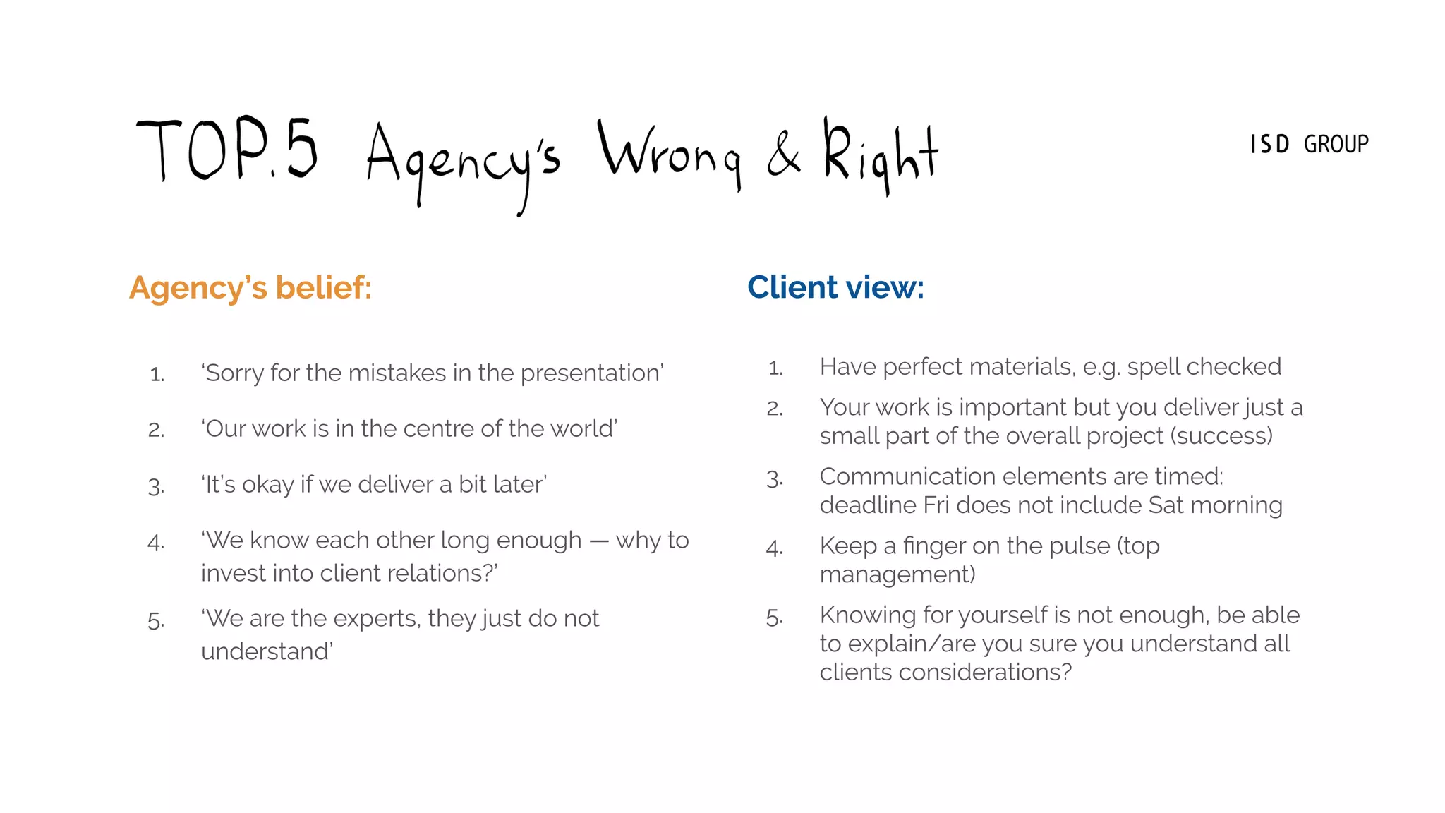 Six stages of client/ agency development. Secrets to successful ...