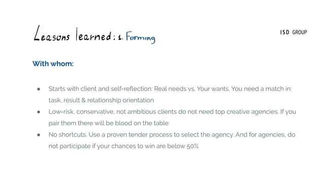 Six stages of client/ agency development. Secrets to successful ...