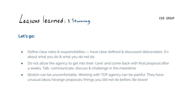 Six stages of client/ agency development. Secrets to successful ...