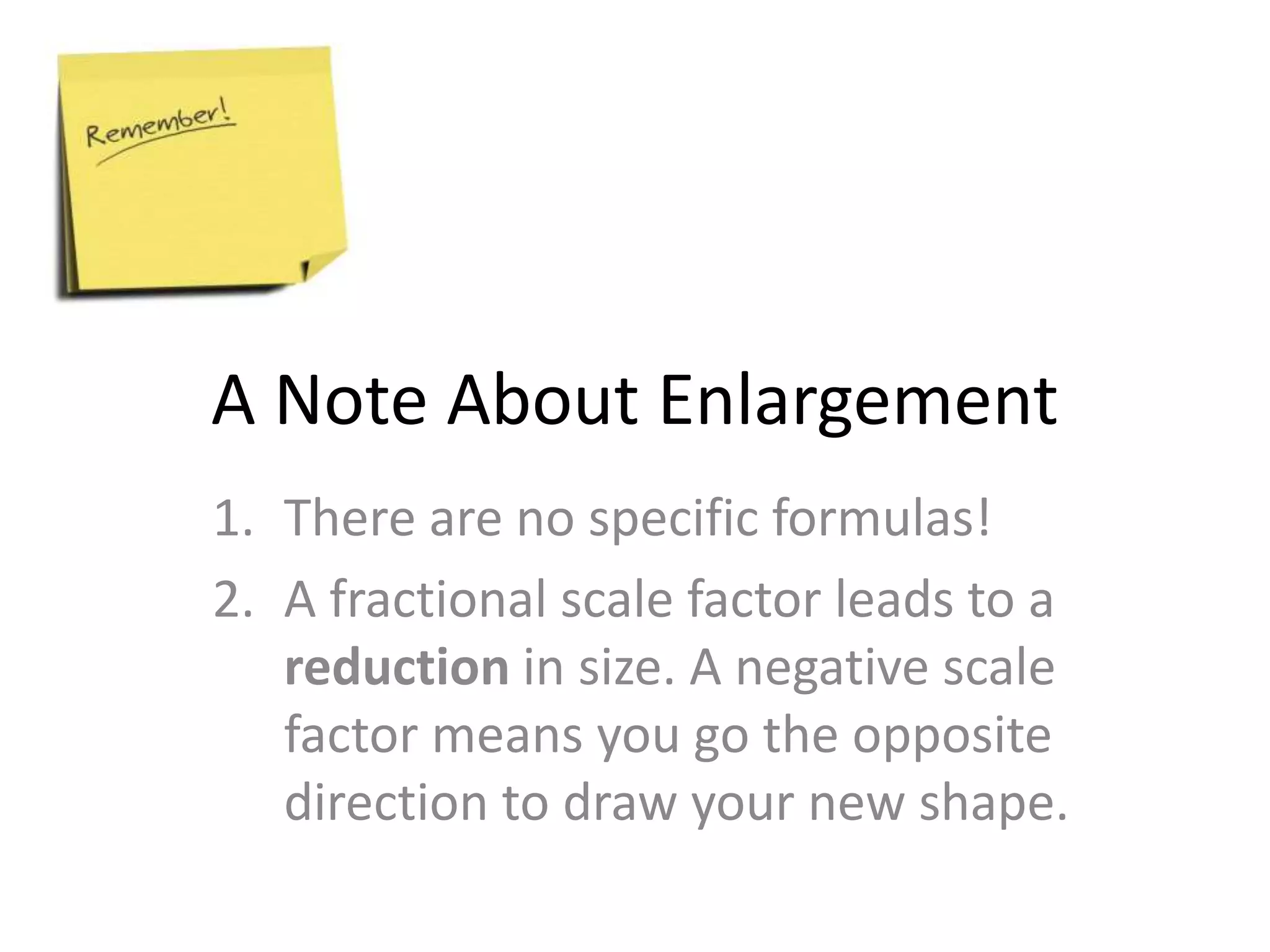 IGSCE Year 10- Enlargement | PPTX