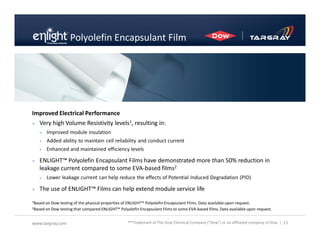Enlight encapsulant solar pv film jan 2012 | PDF | Manufacturing ...