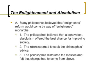 Enlightened Absolutism V2007 | PPT