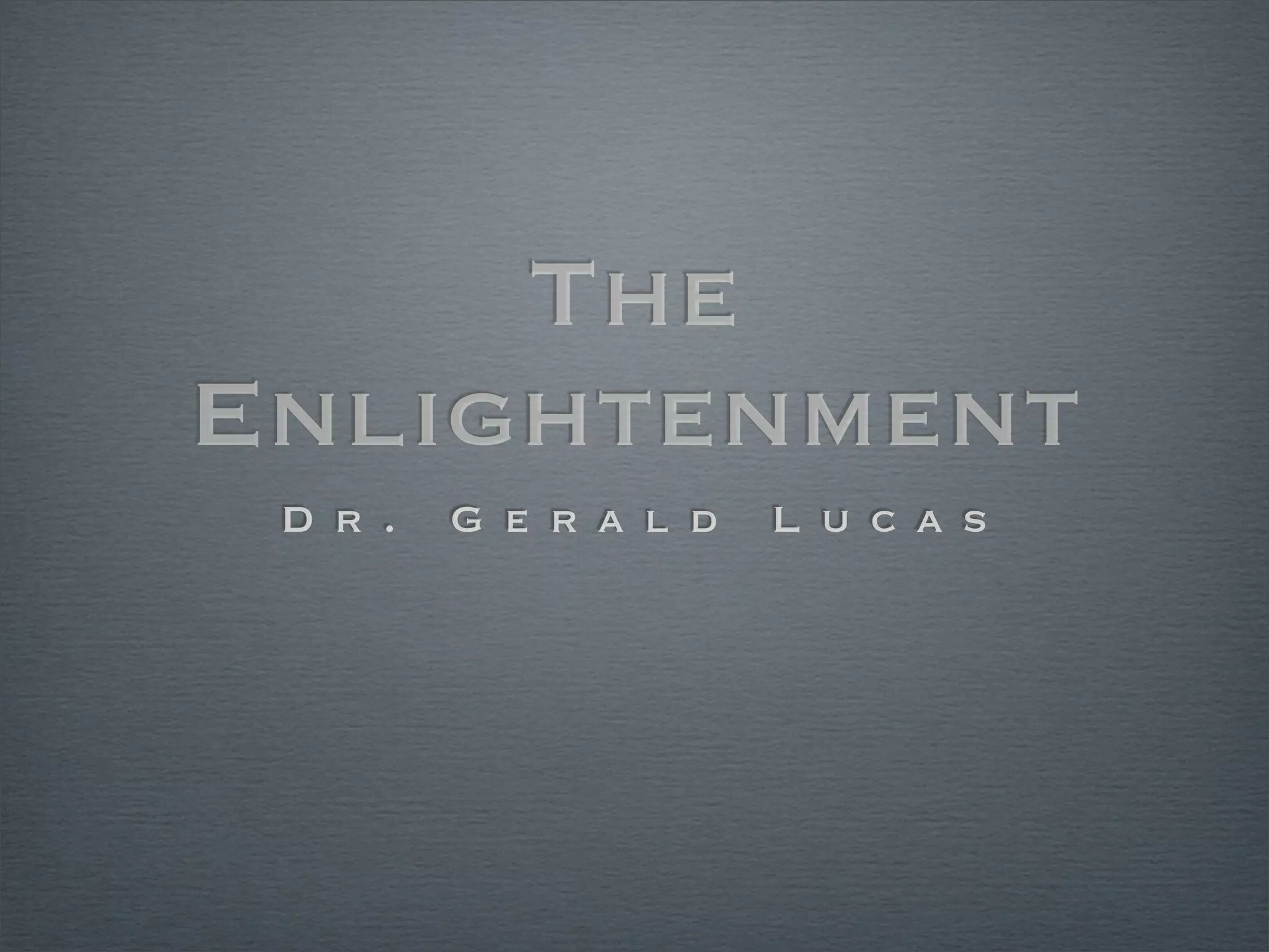 The Enlightenment | PDF