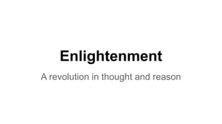 Overview of the Enlightenment for High School Students | PPTX