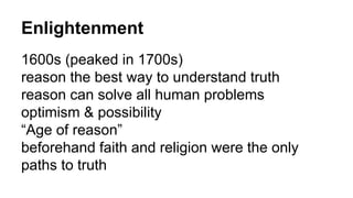 Overview of the Enlightenment for High School Students | PPTX