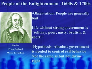 Enlightenment 1700s