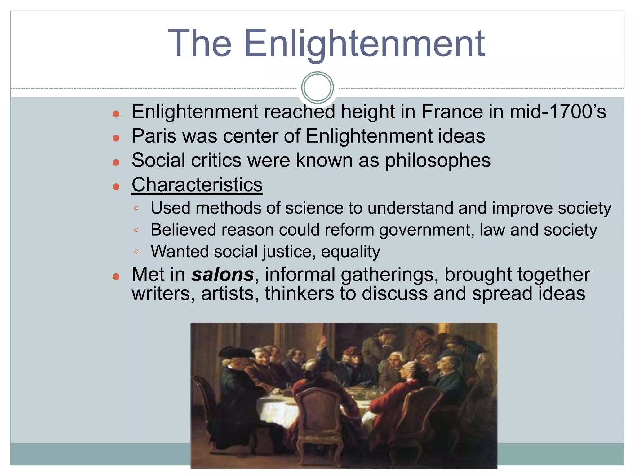 Enlightenment and scientific revolution short | PPTX