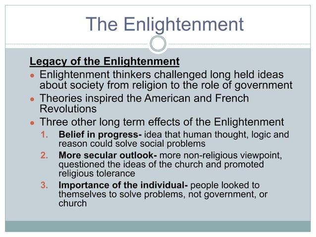 Enlightenment and scientific revolution short | PPTX | Christianity ...