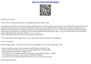 Enlightenment Influence On The French Revolution | PDF