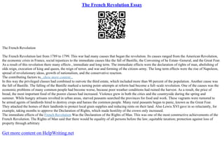 Enlightenment Influence On The French Revolution | PDF