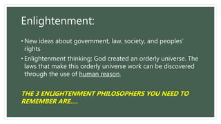 Enlightenment philosophers | PPTX