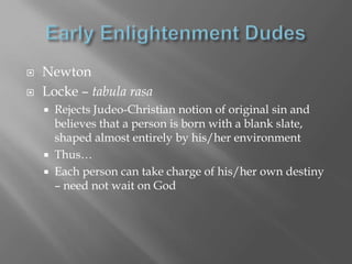 Enlightenment, philosophes, lit and more | PPTX