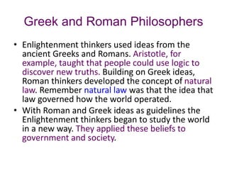 Enlightenment Roots | PPT