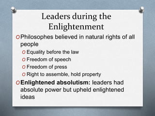 Enlightenment Rulers | PPTX
