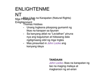 Enlightenment (tagalog) | PPTX
