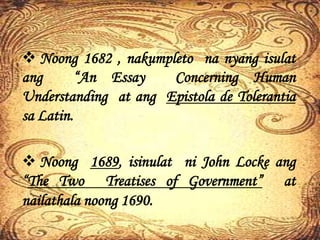 Enlightenment thinker john locke.. power point | PPTX
