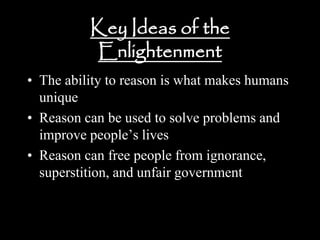 Enlightenment Thinkers and Ideas | PPTX