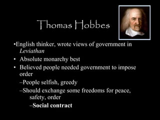 Enlightenment Thinkers and Ideas | PPTX